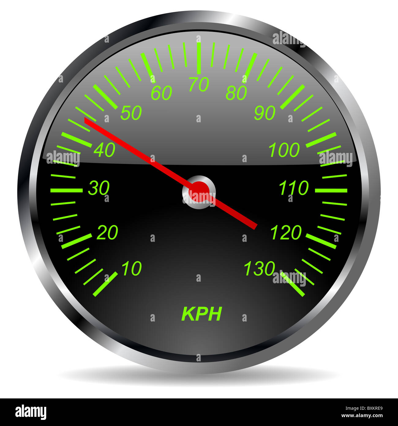 Car interior dashboard speedometer Cut Out Stock Images & Pictures - Alamy