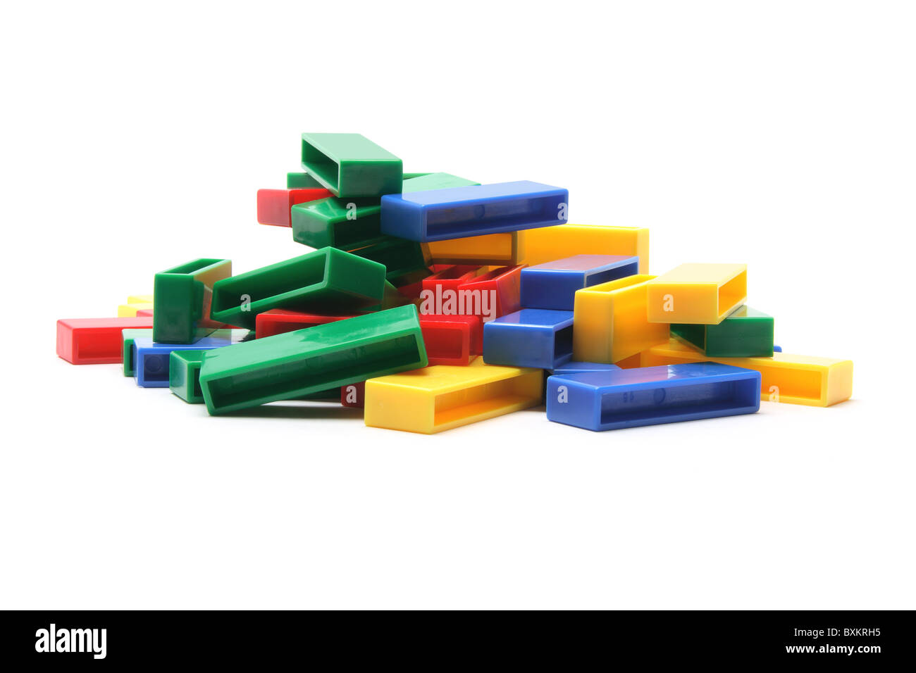 Plastic Toy Blocks Stock Photo - Alamy