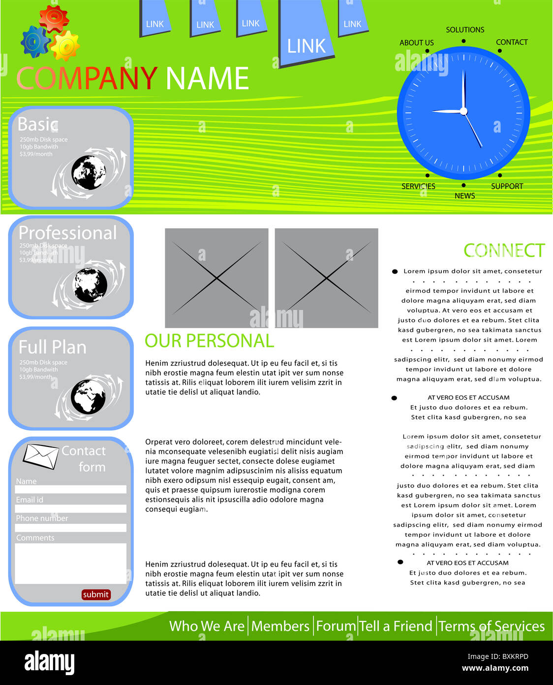 web page layout Stock Photo - Alamy