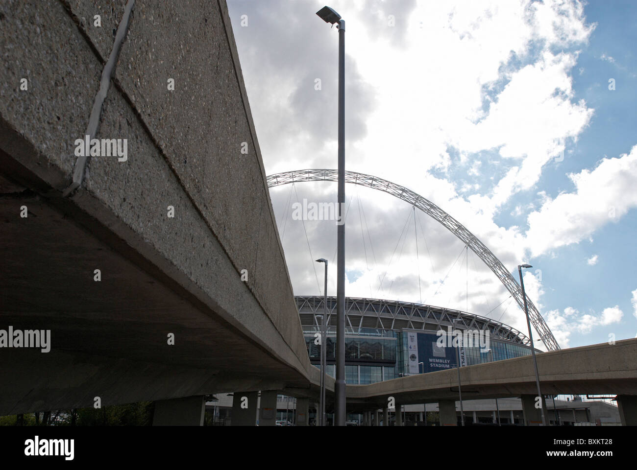Completion of Wembley Stadium Wembley London UK. The Wembley Stadium ...