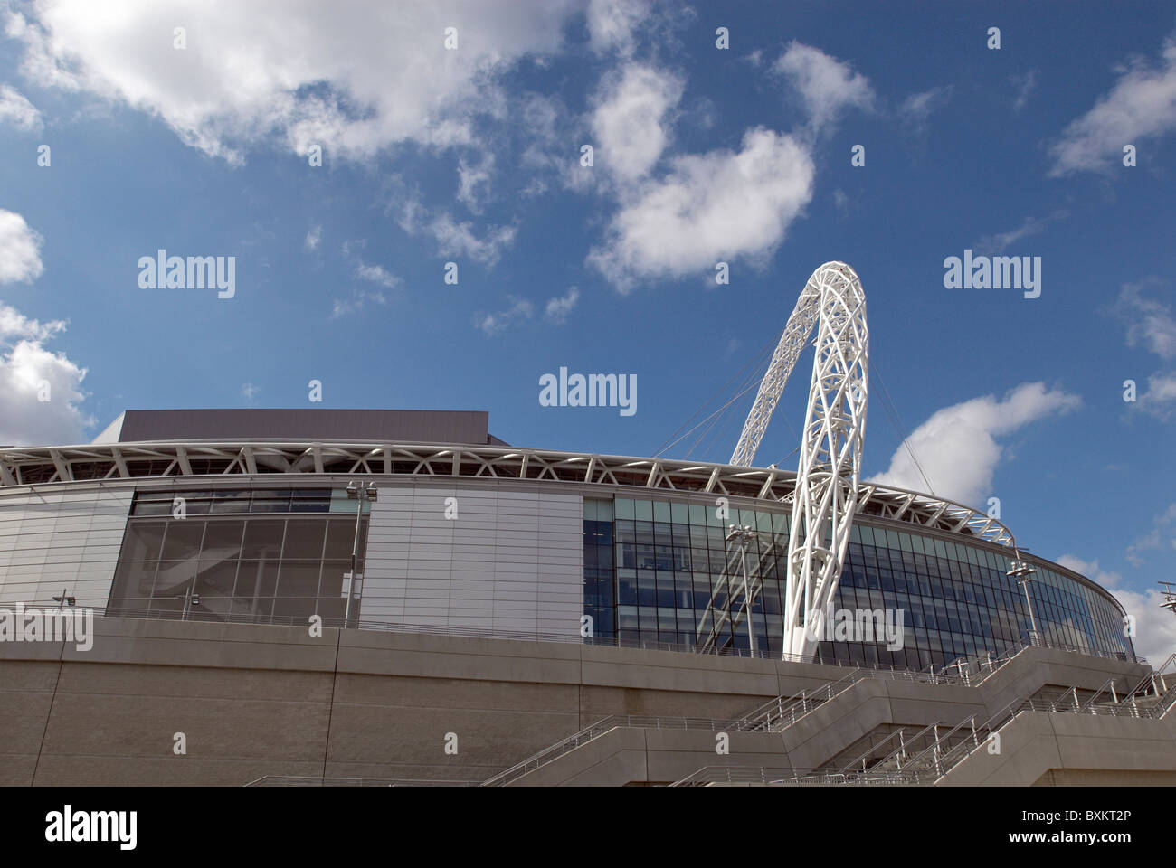 Completion of Wembley Stadium Wembley London UK. The Wembley Stadium ...