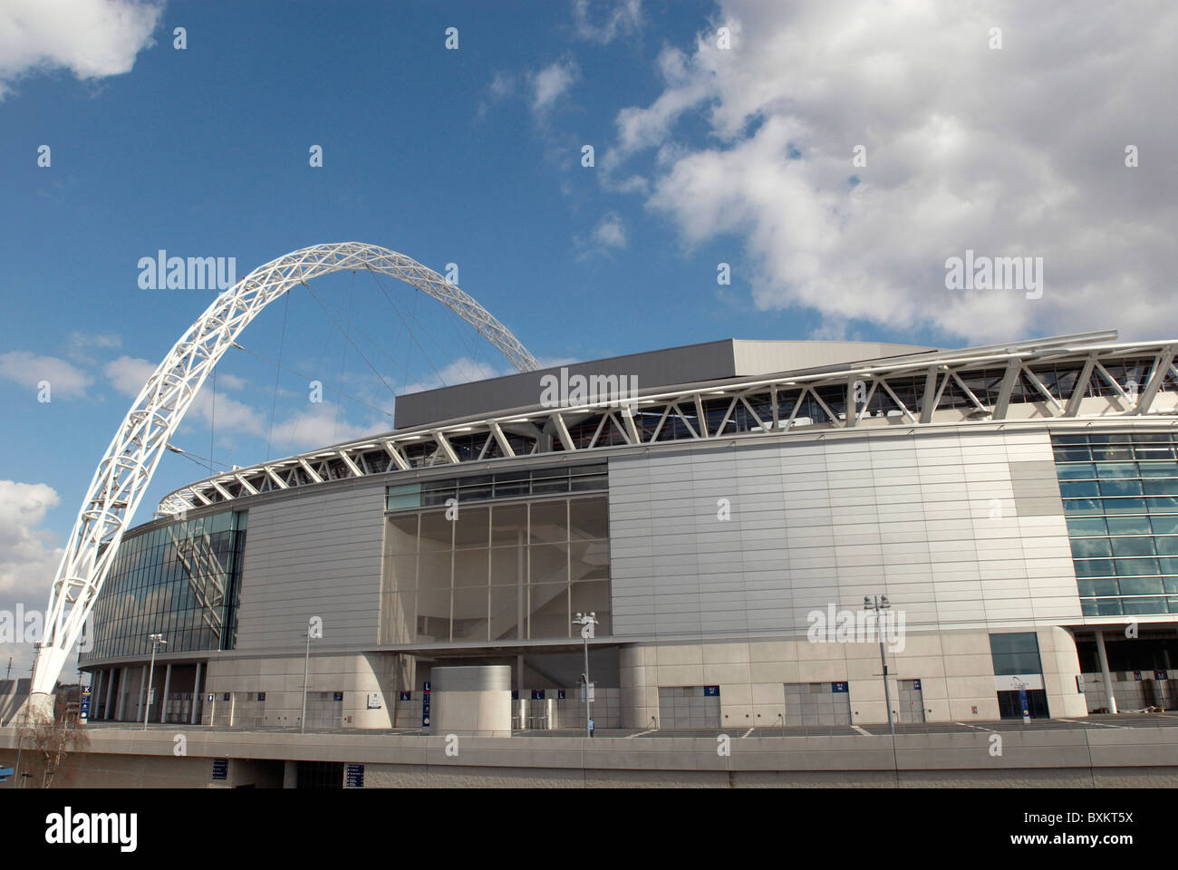 Construction site at Wembley Stadium Wembley London UK. The Wembley ...