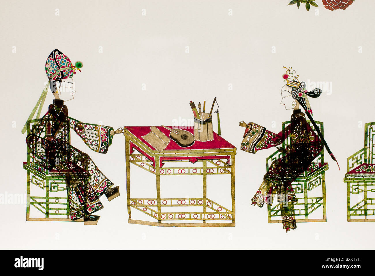 leather puppet for the shadow puppets show Stock Photo - Alamy