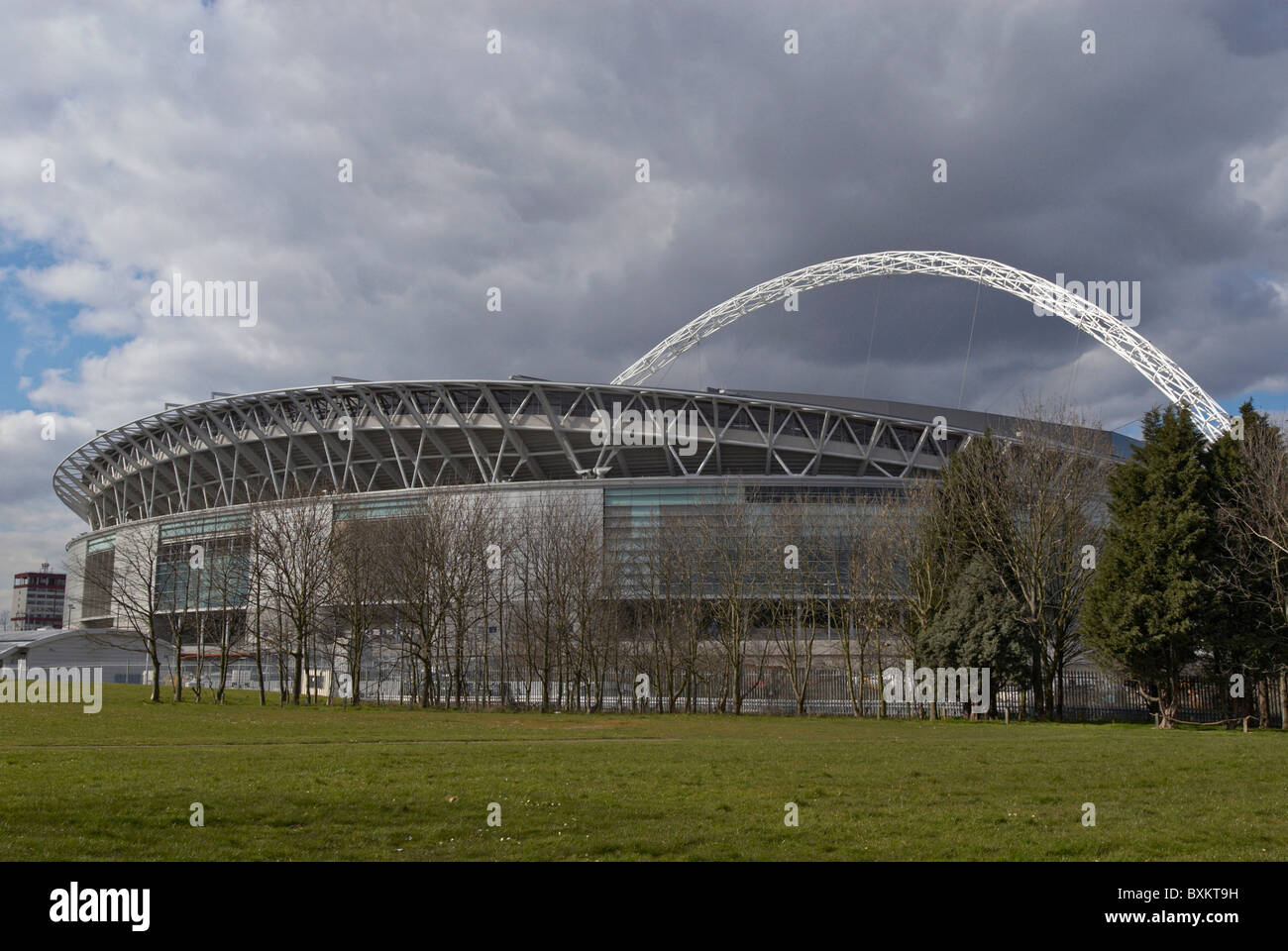 Completion of Wembley Stadium. The Wembley Stadium arch is the main ...