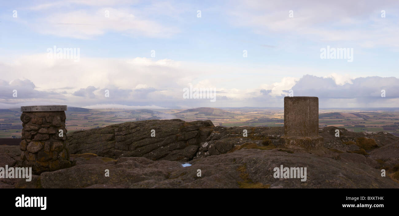 Bennachie Summit Panoramic, Aberdeenshire Stock Photo - Alamy