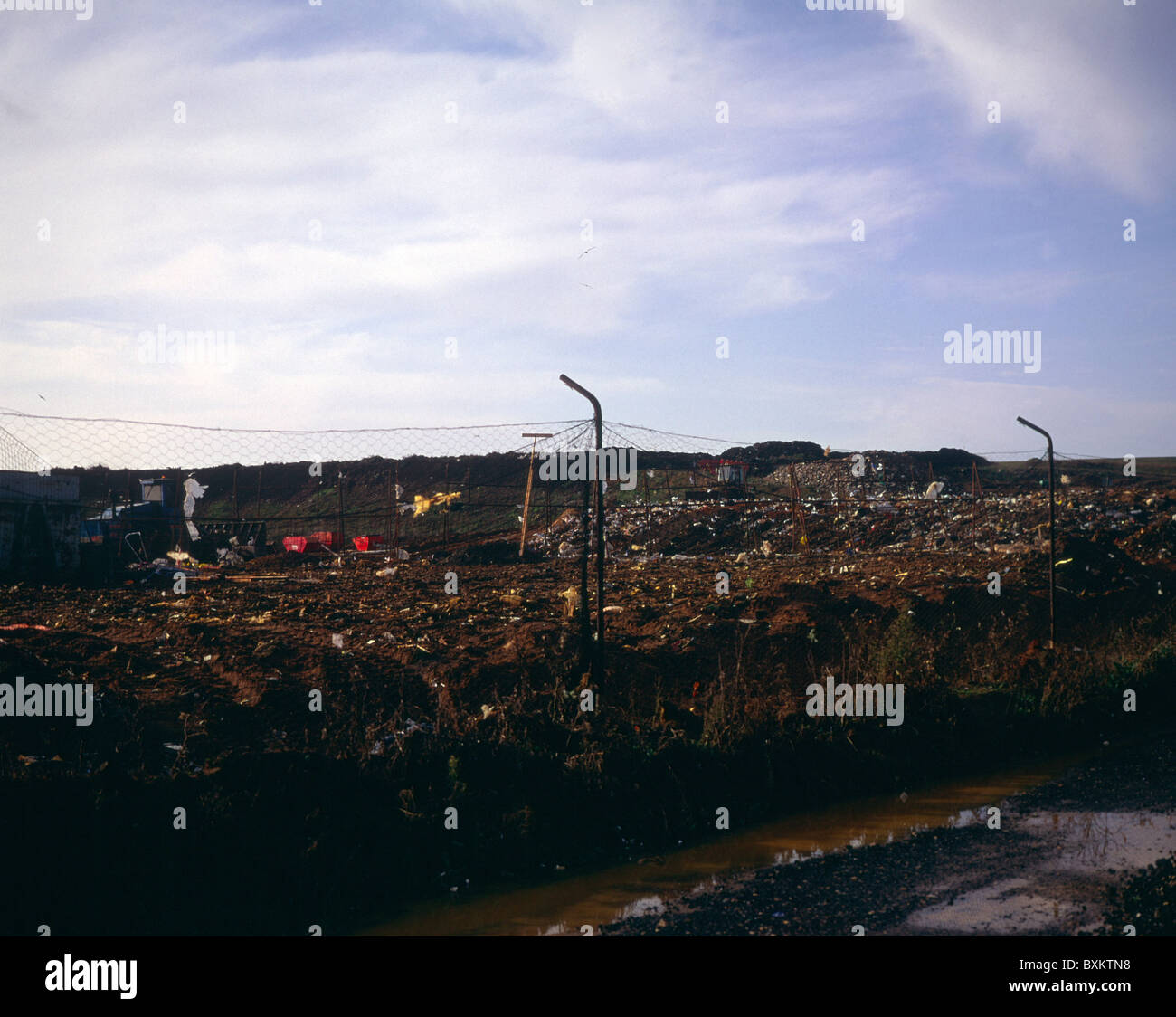 Rubbish landfill site Foxhall Ipswich Suffolk England Stock Photo - Alamy