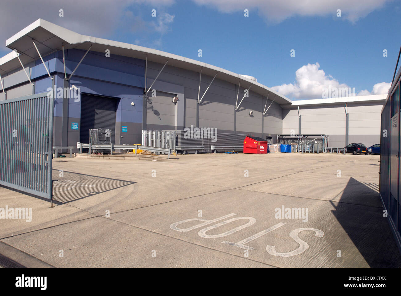Goods entrance to a large warehouse Stock Photo - Alamy