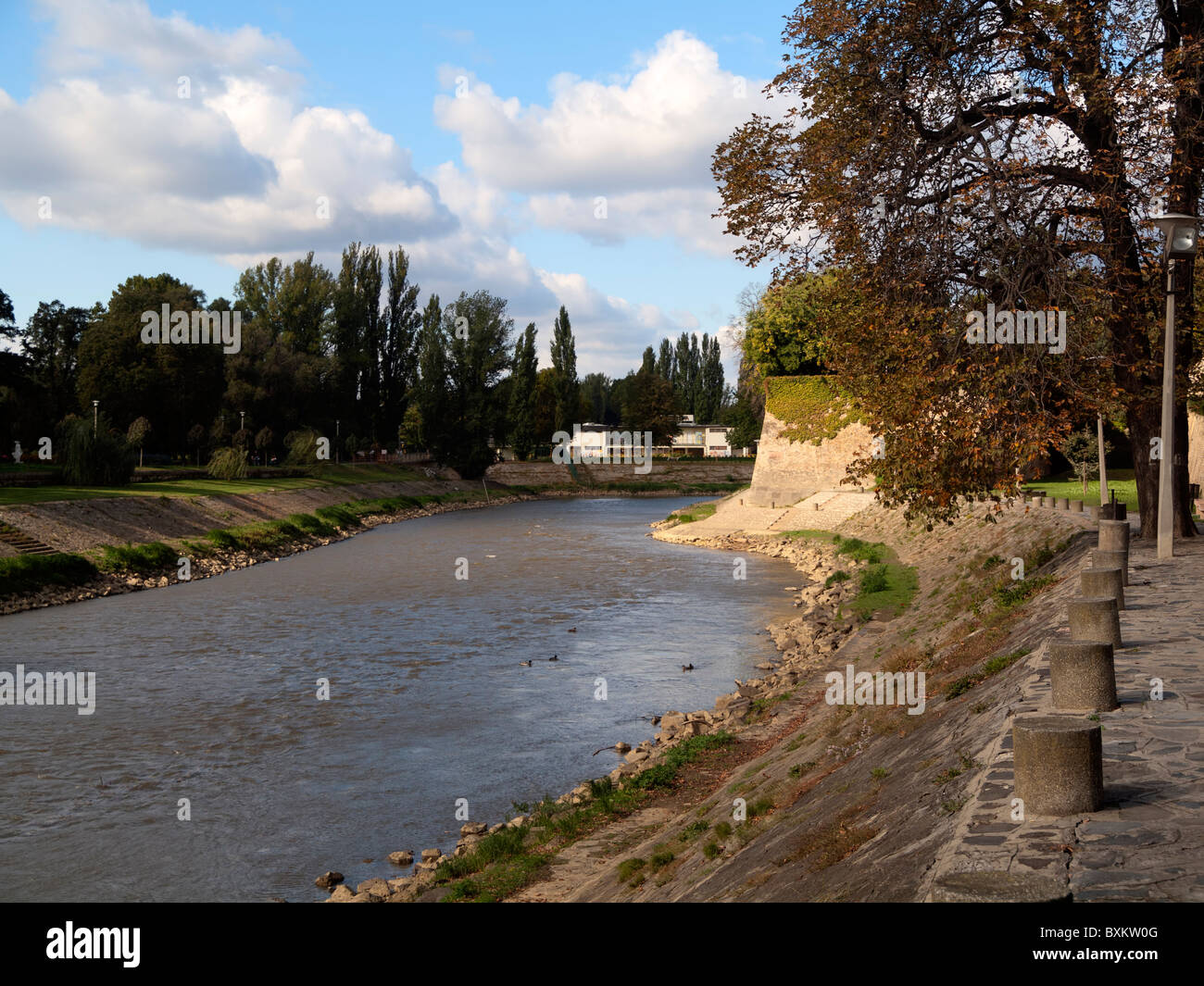 Dyer, Hungary, the urban landscape: the river Raba Stock Photo - Alamy