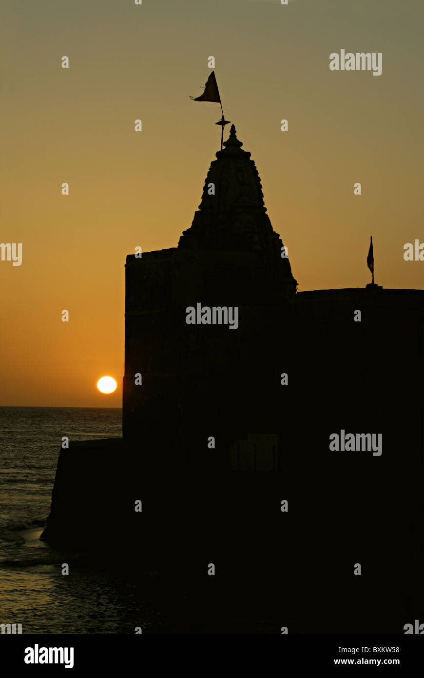 Sunset in Dwaraka Stock Photo - Alamy