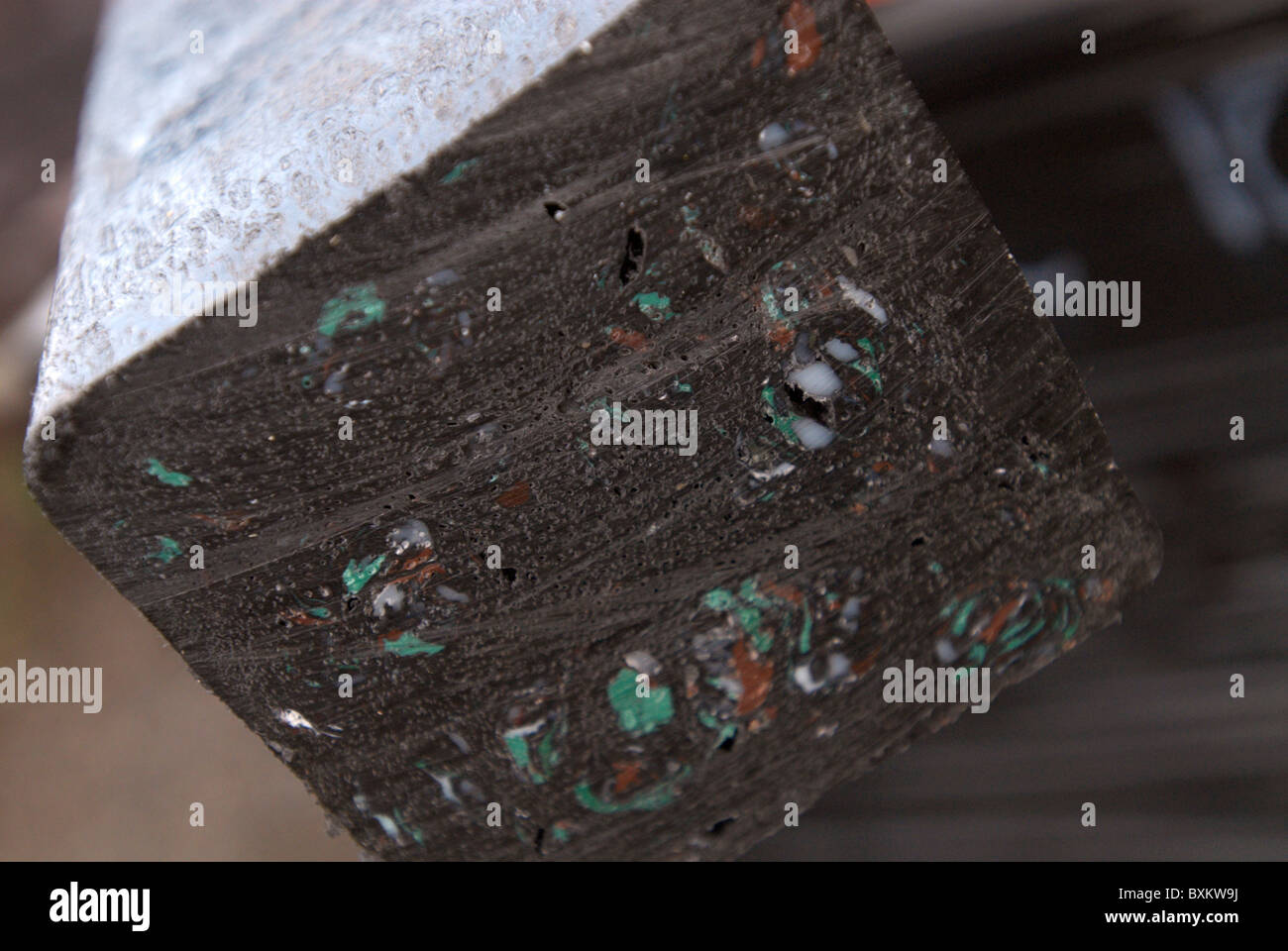 Recycled plastic block Stock Photo - Alamy