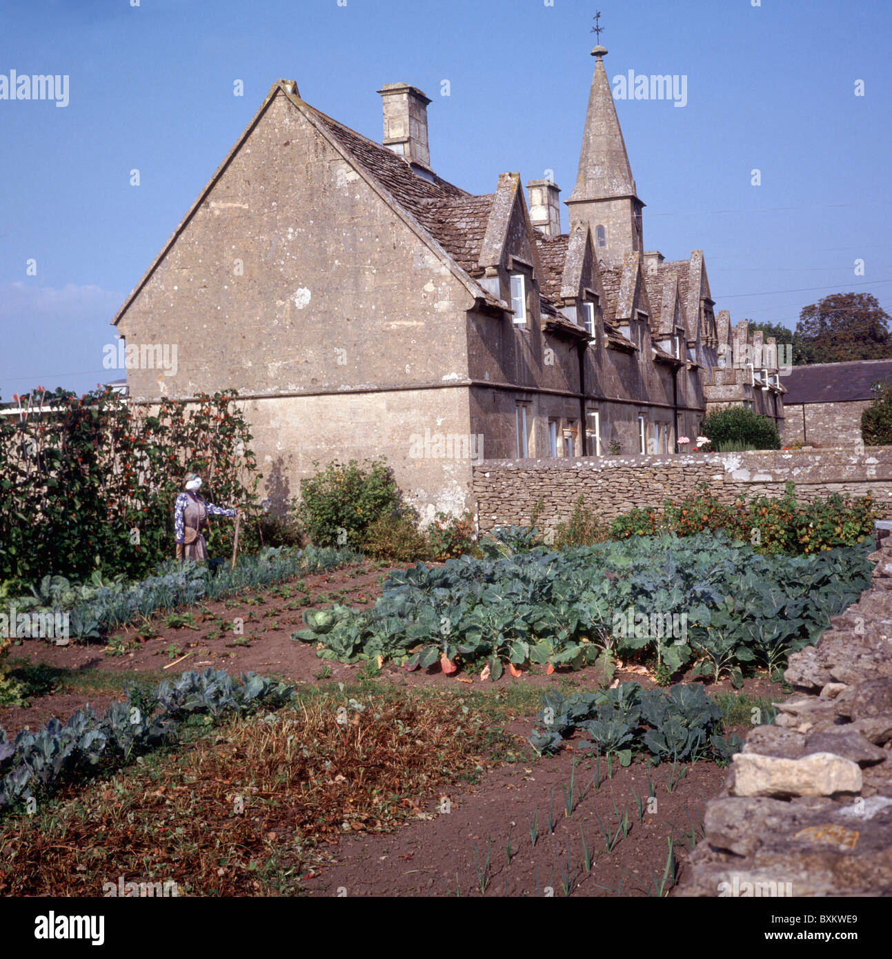 Almshouse vegetable gardens marshfield hi-res stock photography and ...