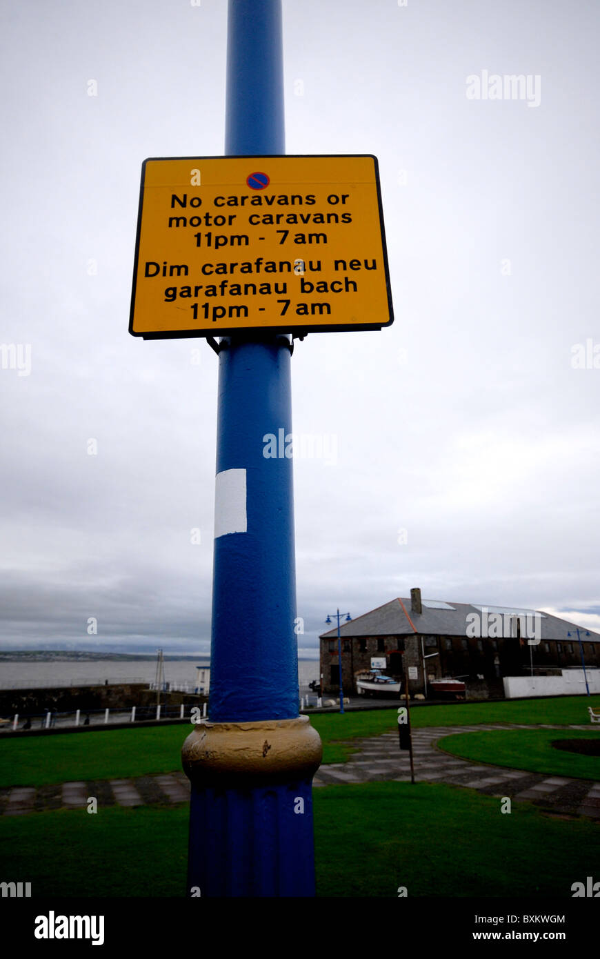 Porthcawl Bridgend Wales UK Seafront Sign Stock Photo - Alamy