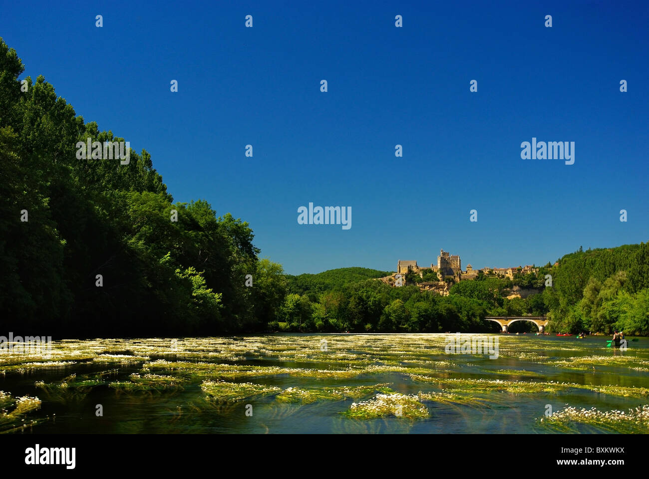 Beynac castle in Dordogne from the river Stock Photo - Alamy
