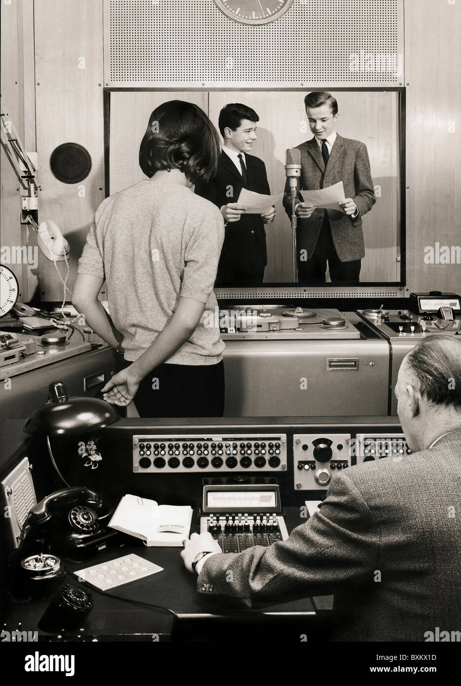 broadcast, radio, recording studio, broadcaster, Germany, 1964 Stock ...