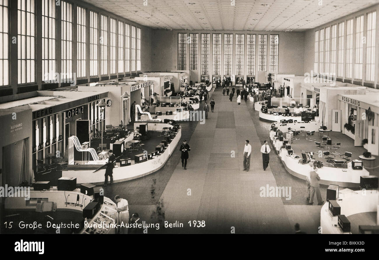broadcast, radio, German broadcast exhibition, Berlin, Germany, 1938 ...