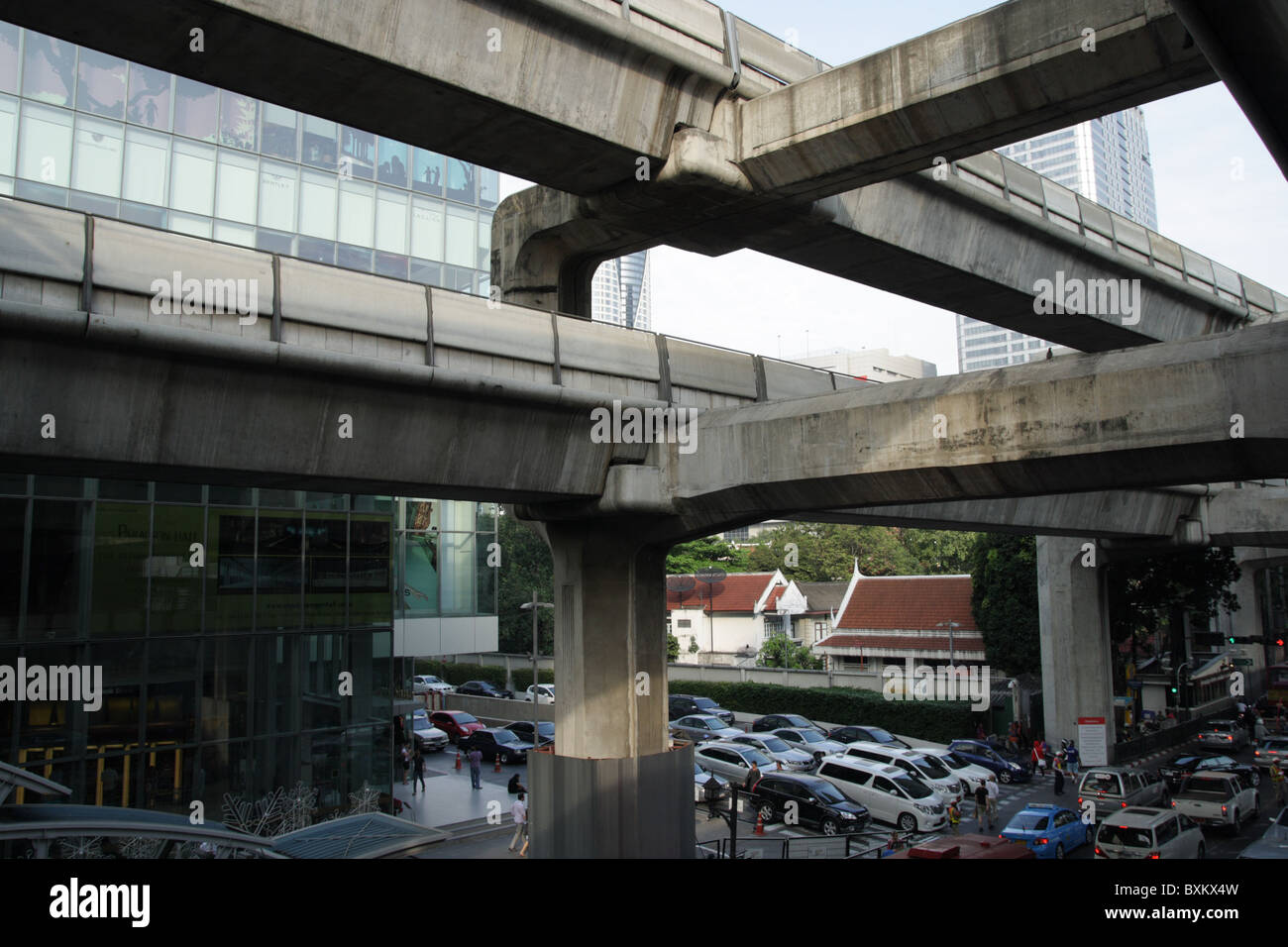 BTS railway , Traffic in Bangkok , Thailand Stock Photo - Alamy