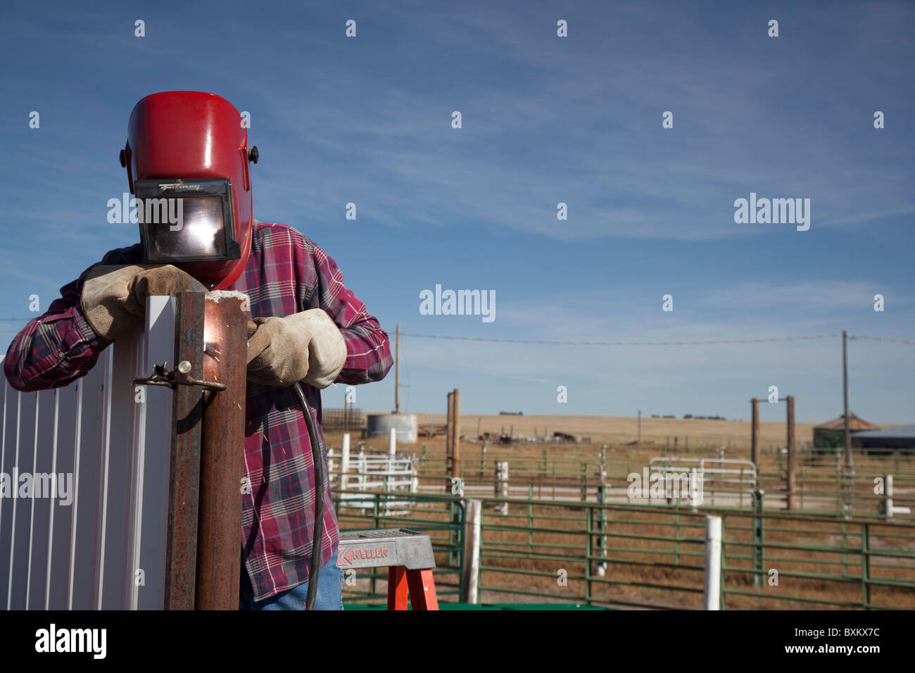 Ranch weld welding welder helmet hi-res stock photography and images ...