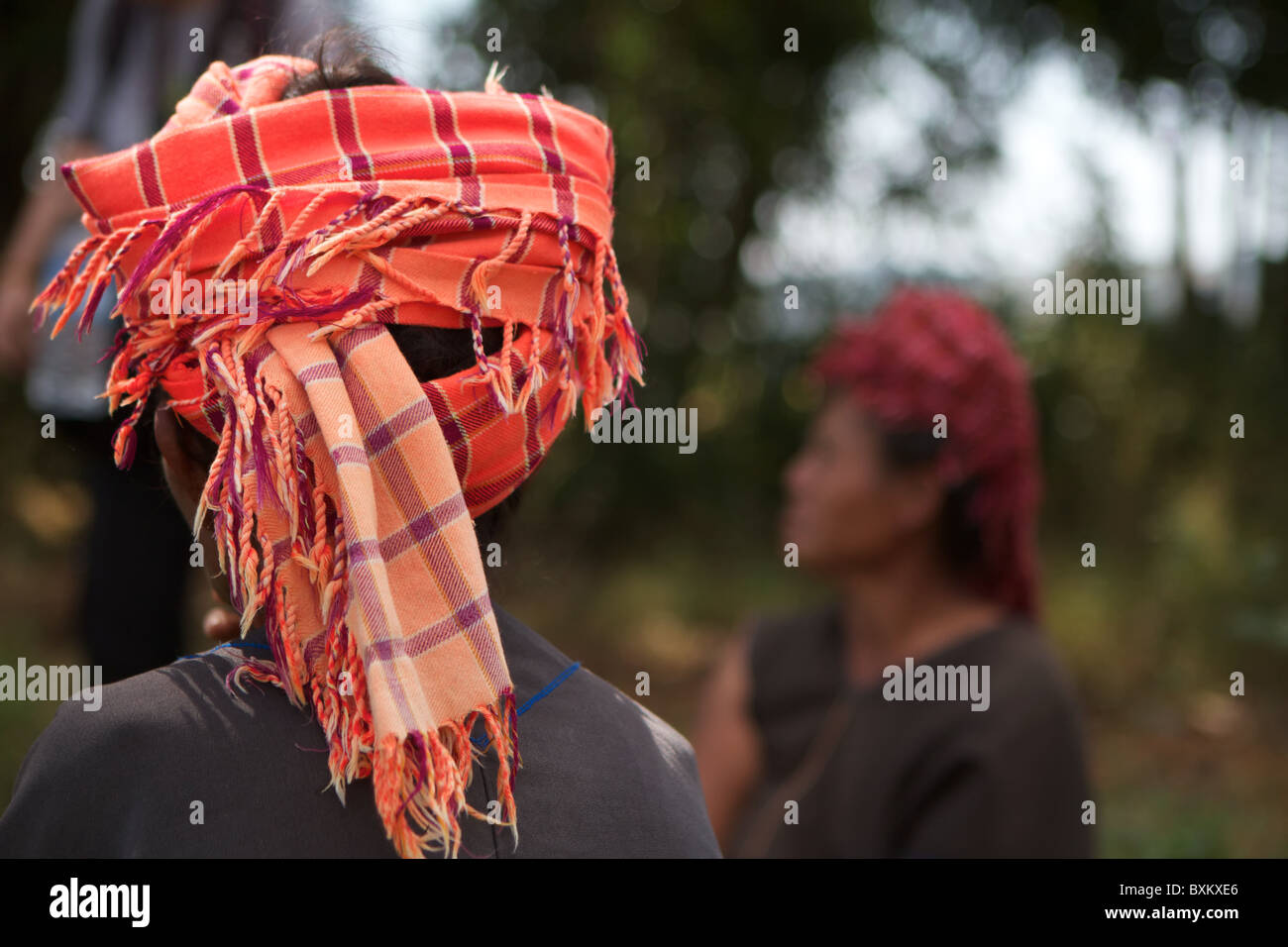 back of a tribal burmese head Stock Photo - Alamy