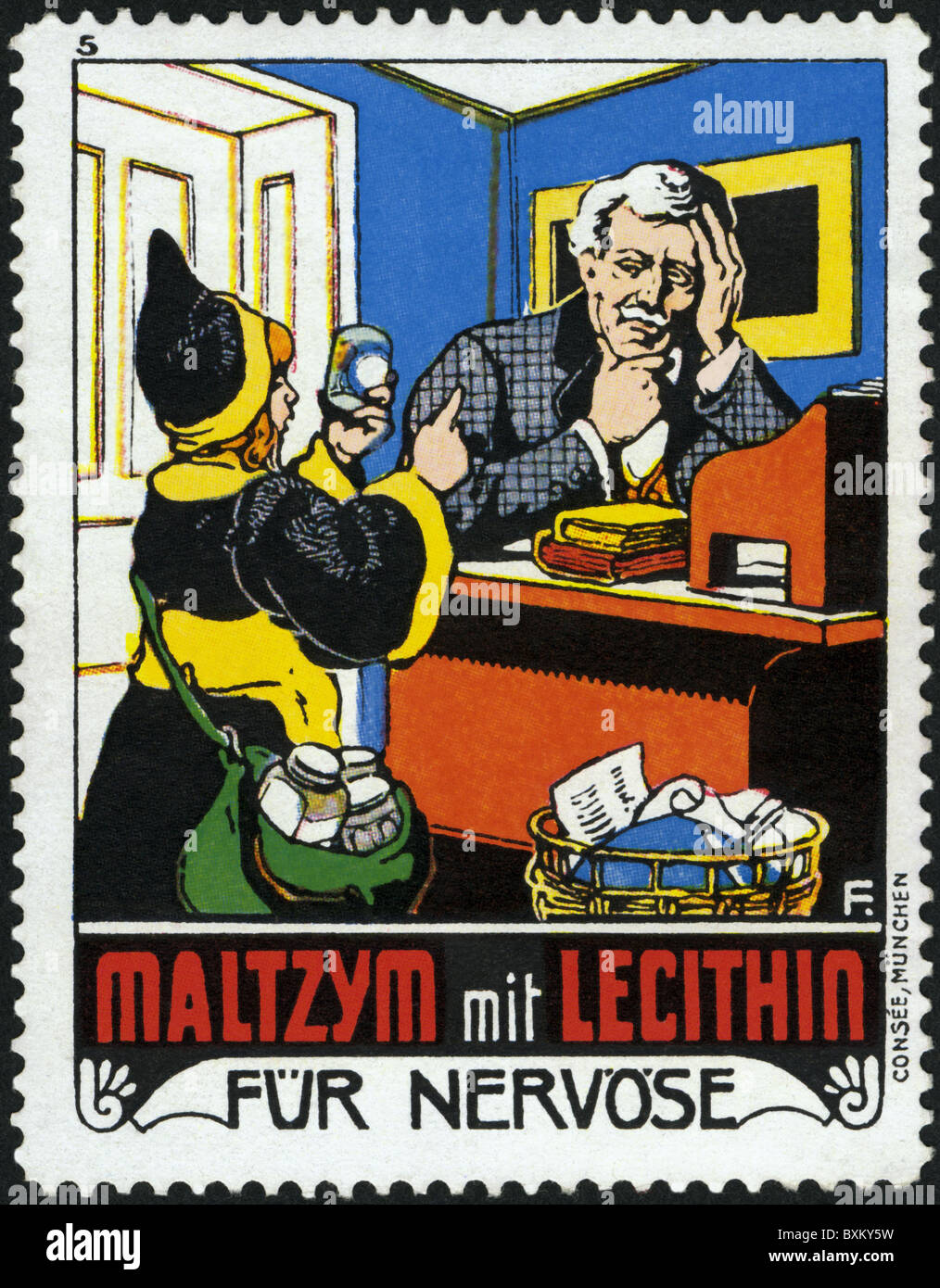 advertising, medicine, drugs, advertisement for Maltzym with lecithin ...
