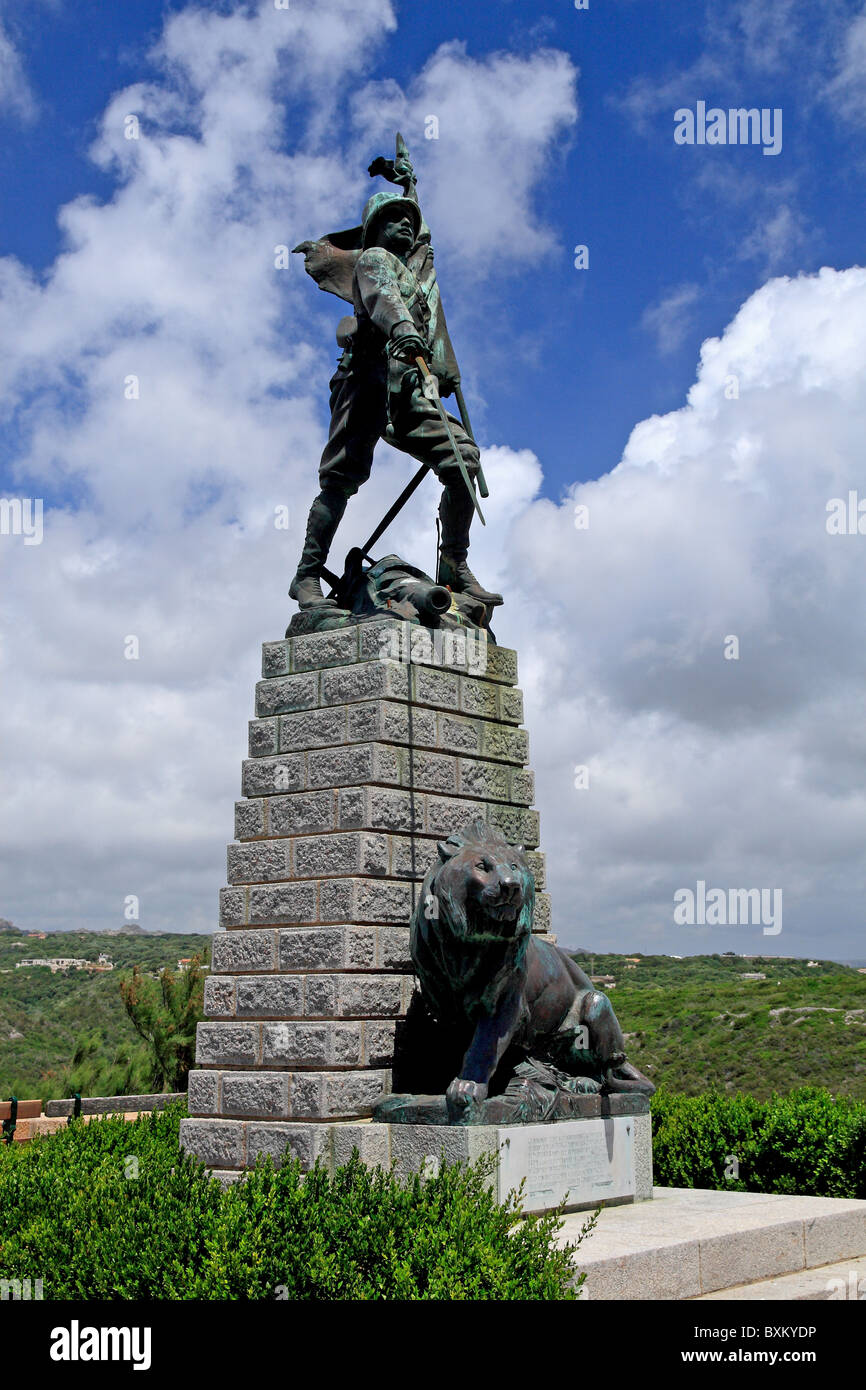 Statue erected in memory of legionnaires, Bonifacio, Corsica Stock ...
