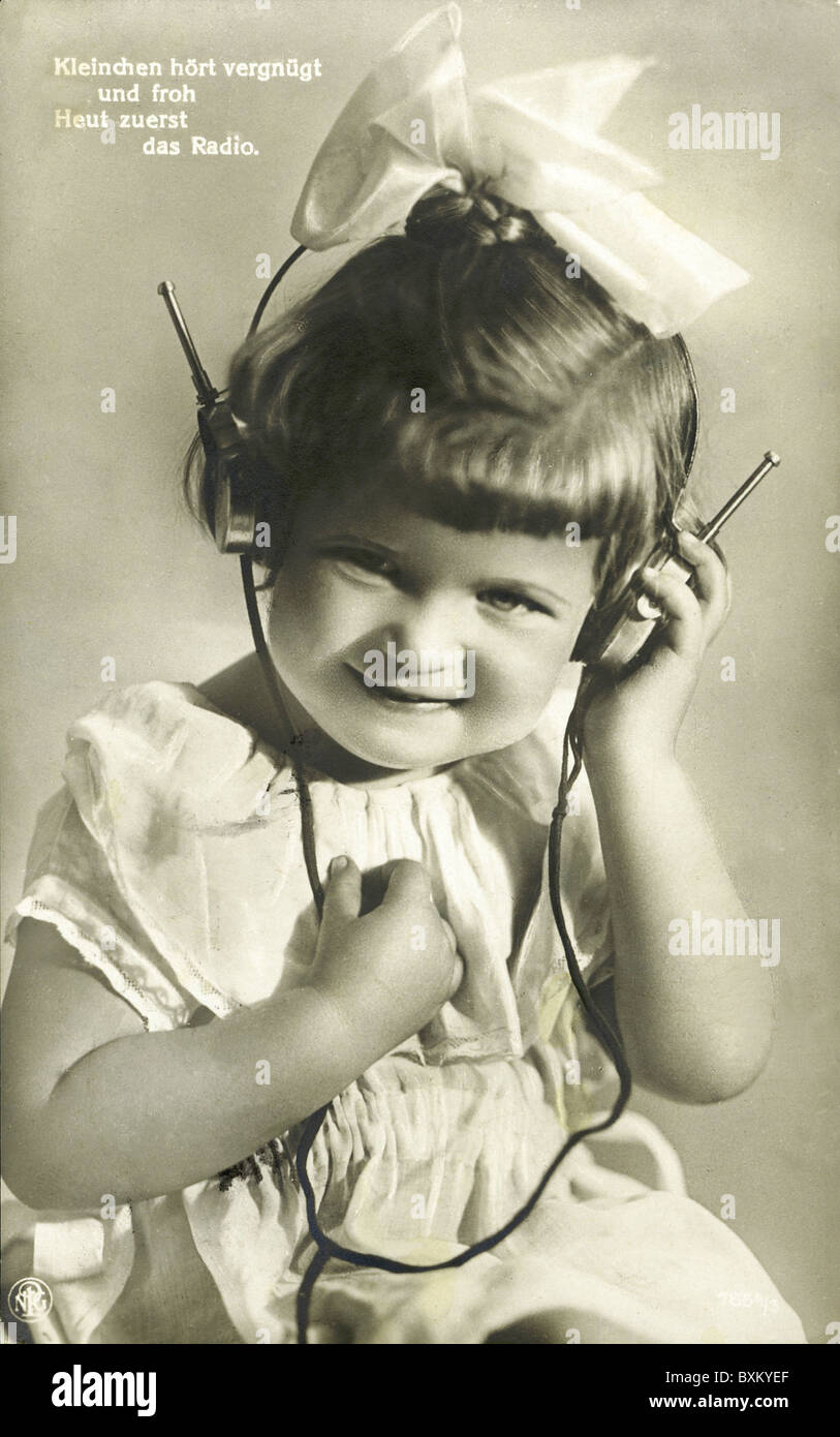 People Listening To Radio Young