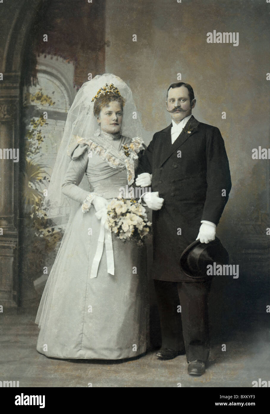 1890s wedding hi-res stock photography and images - Alamy
