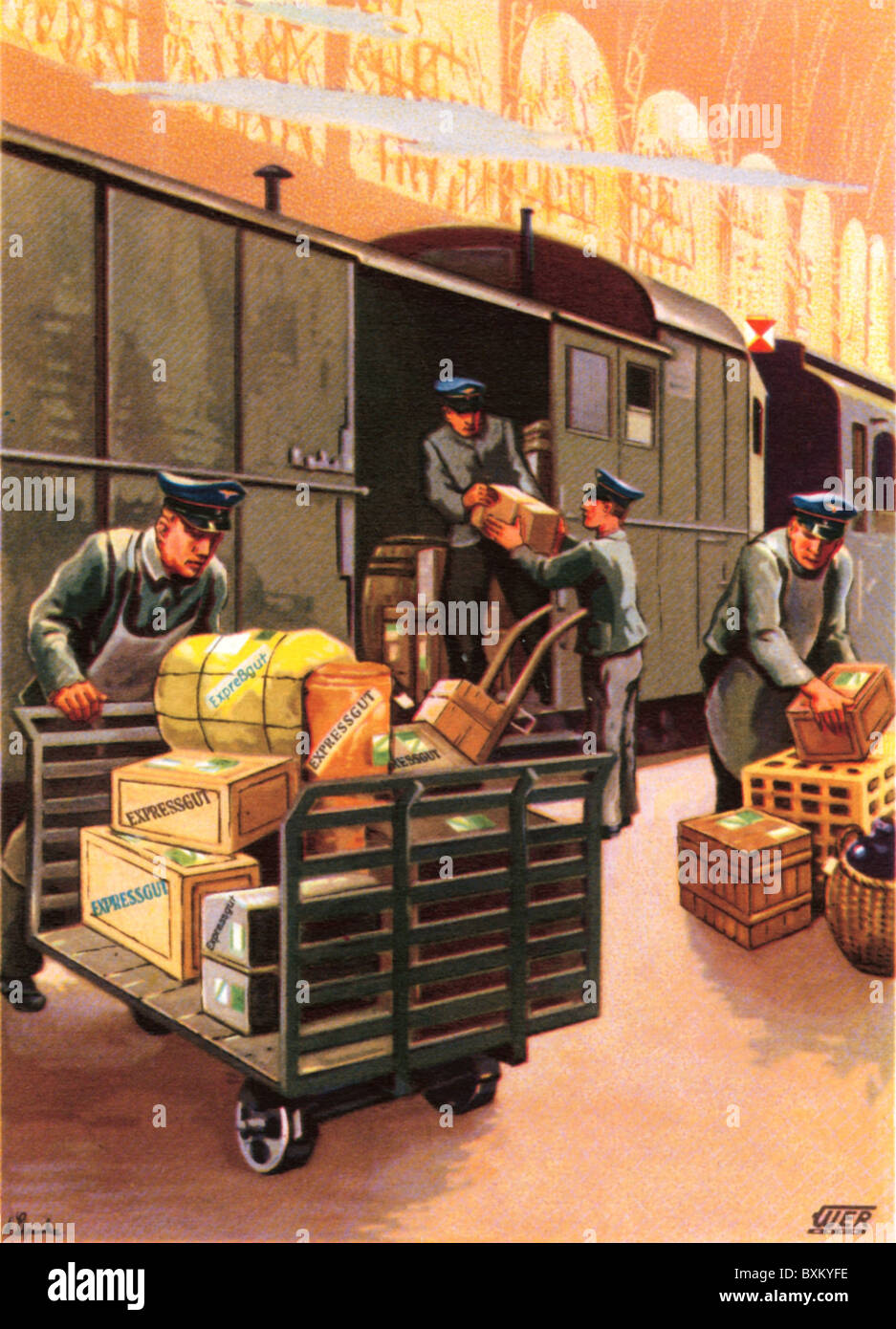 Unloaded railroad hi-res stock photography and images - Alamy