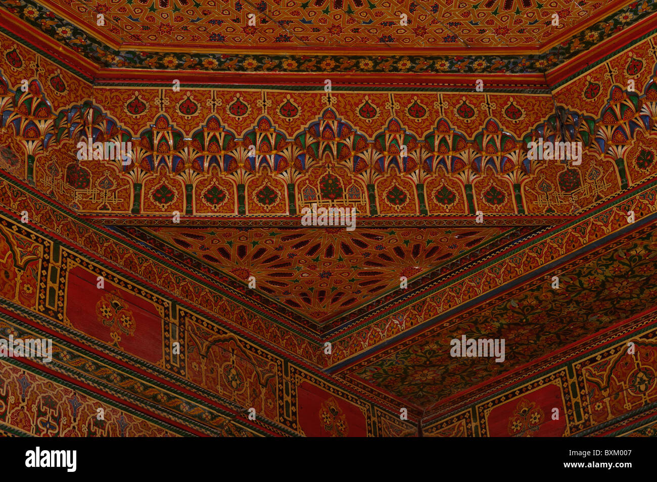 Magnificent wooden Ceiling in a Riad Stock Photo - Alamy