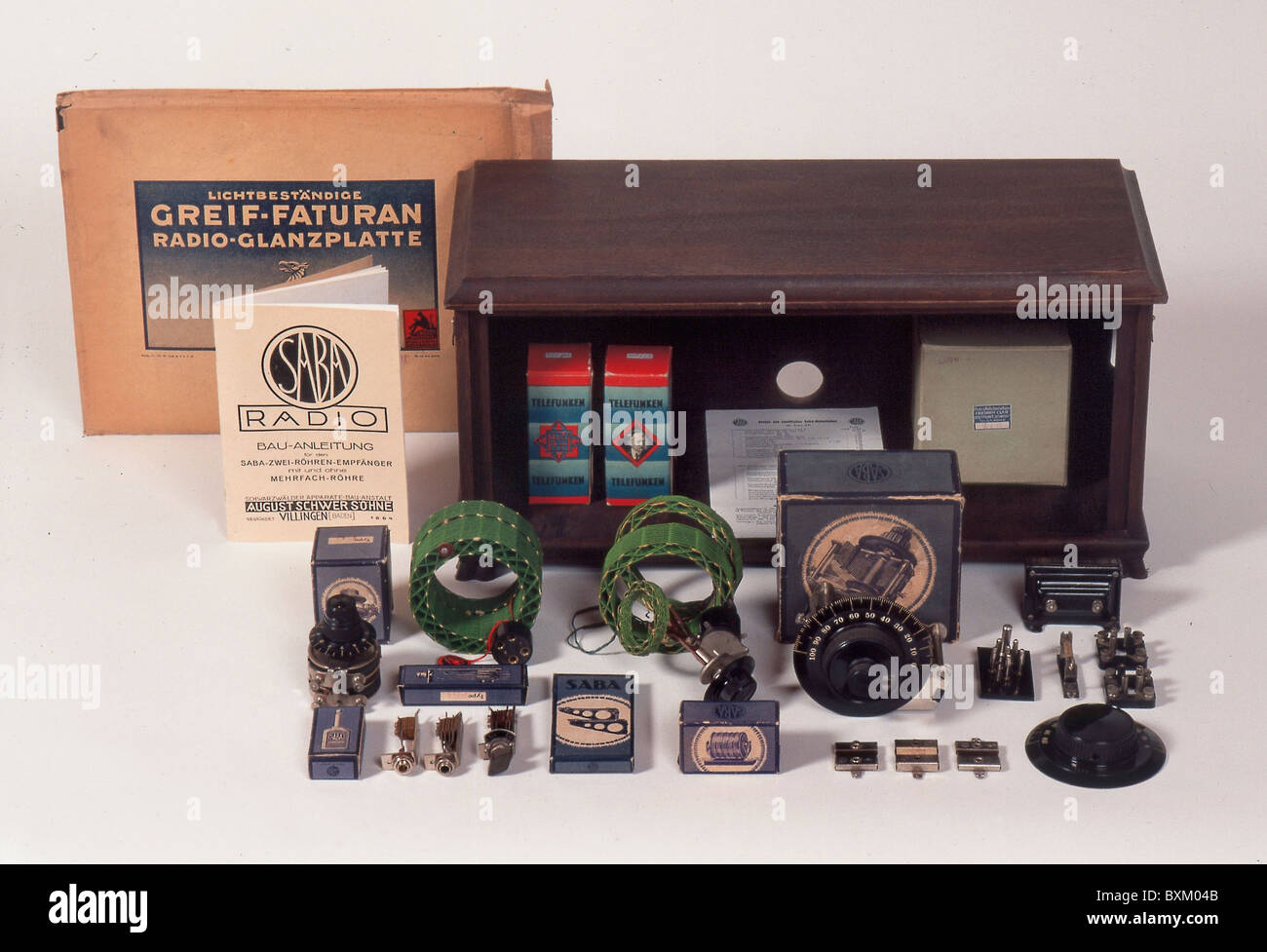 broadcast, radio, radio set Saba, construction kit for selfmade ...