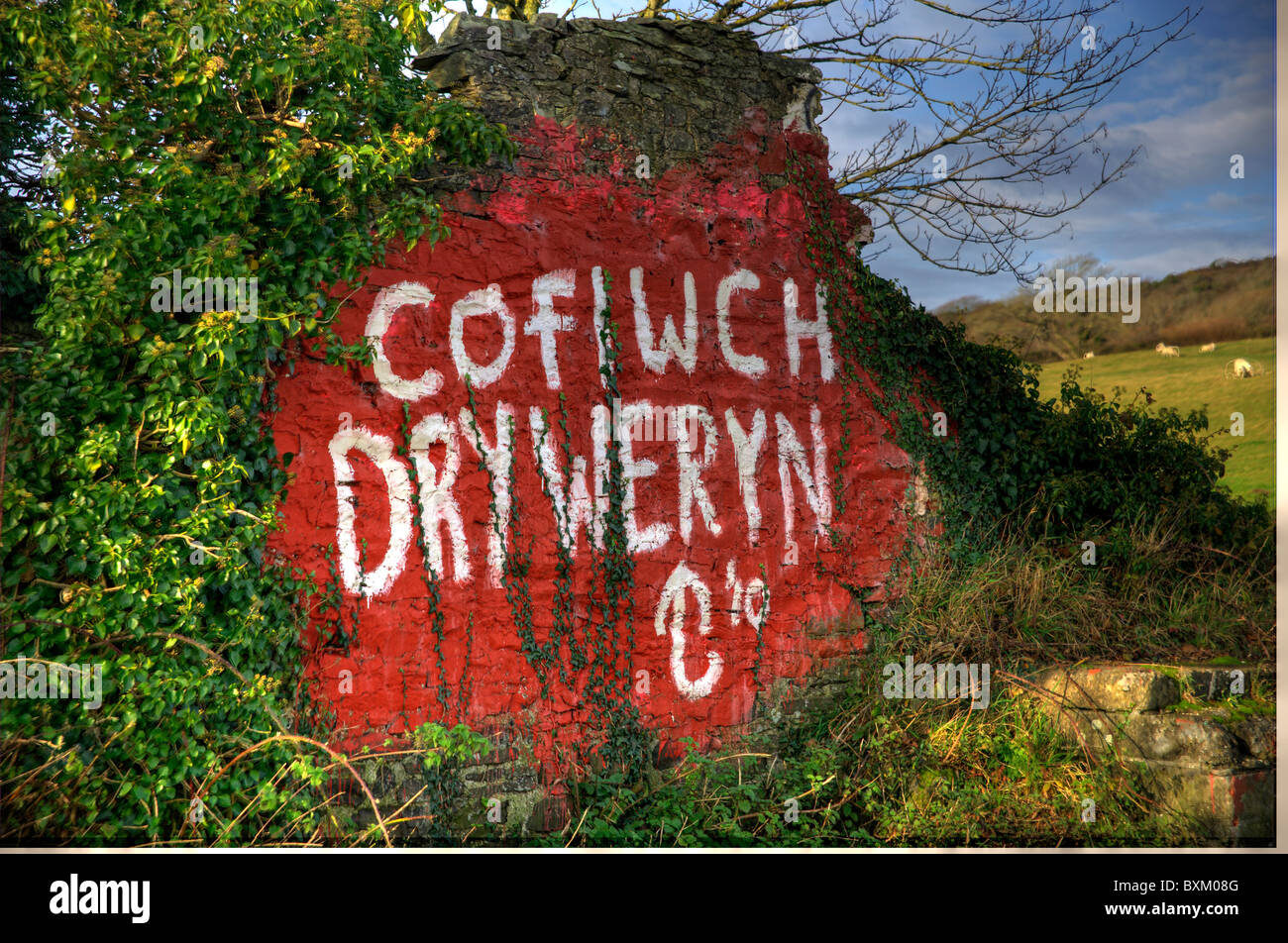 This wall is an iconic monument dedicated to the people of Capel Celyn ...