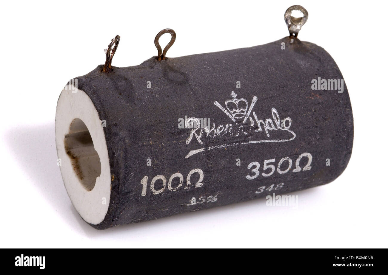 technics, resistor from electric device like radio or tv, Germany ...