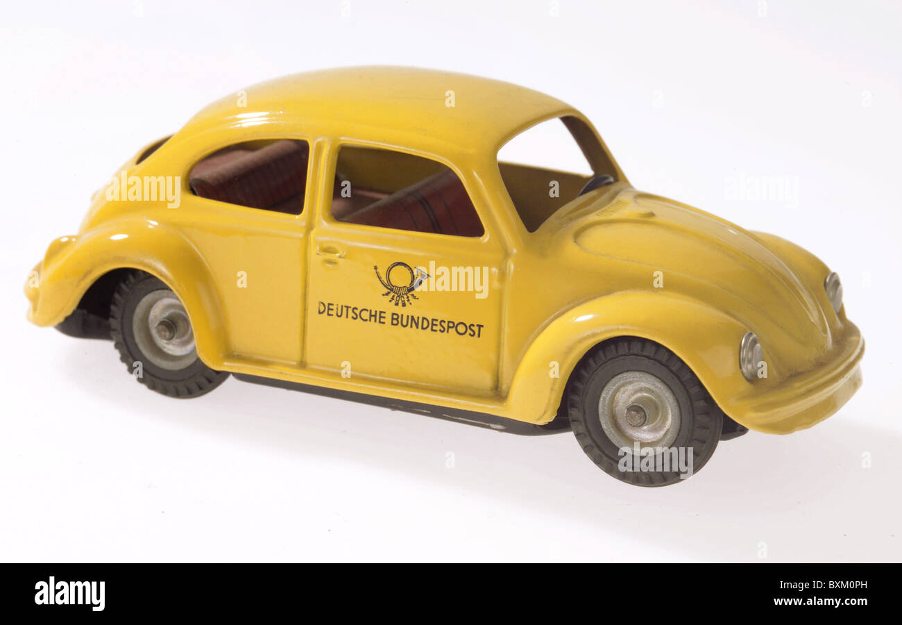 mail / post, mail van, toy car, VW beetle, Germany, circa 1970 ...