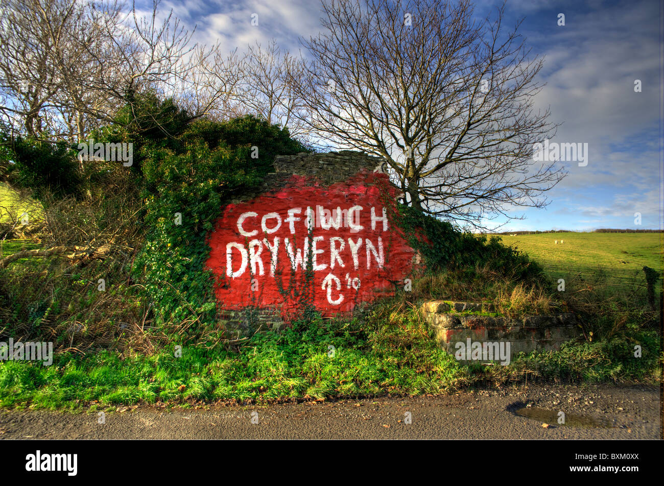 This wall is an iconic monument dedicated to the people of Capel Celyn ...