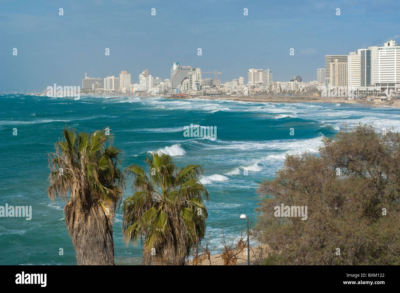 Israel, Tel Aviv. Downtown skyline Stock Photo - Alamy