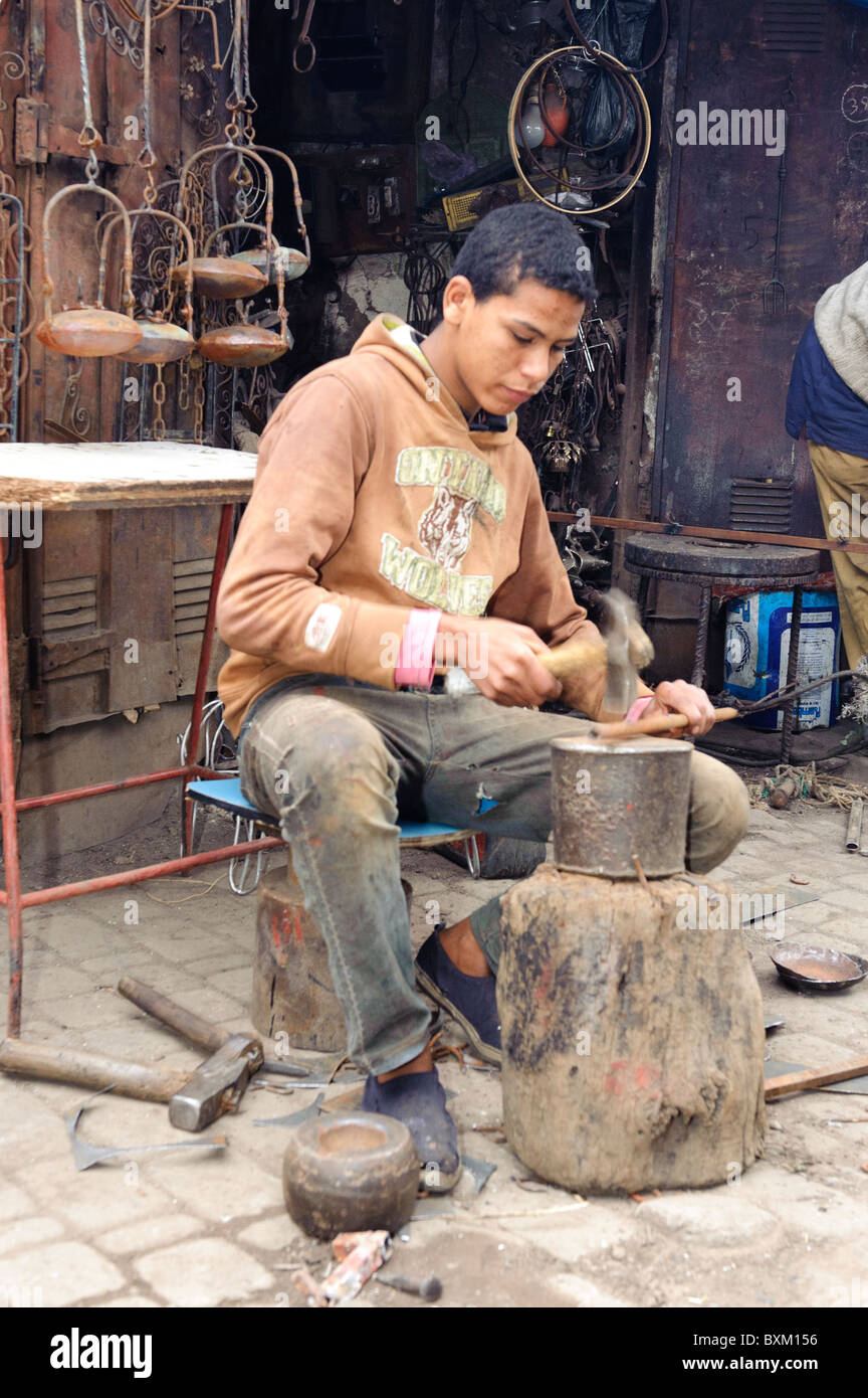 Young Boy at Work Stock Photo - Alamy