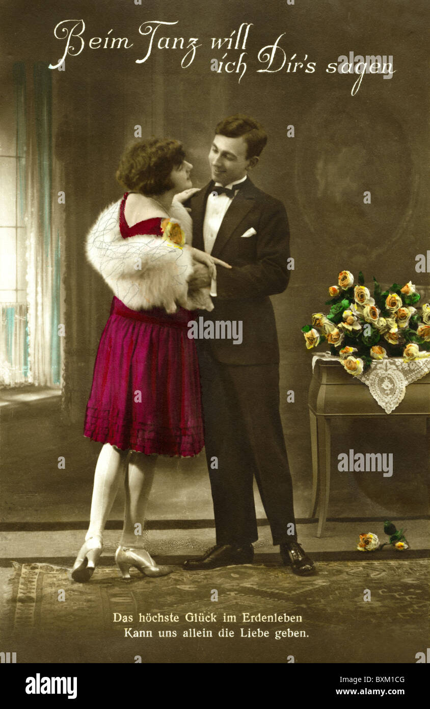 people, couples, love couple, Germany, 1928, Additional-Rights ...