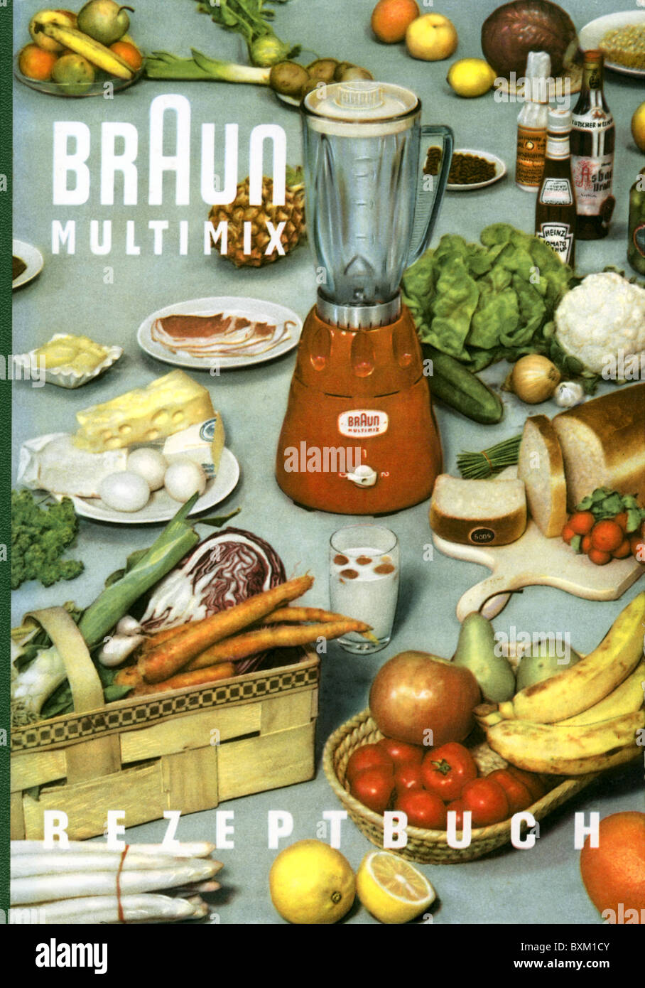 household, kitchen and kitchenware, Braun Multimix, cover of recipe ...