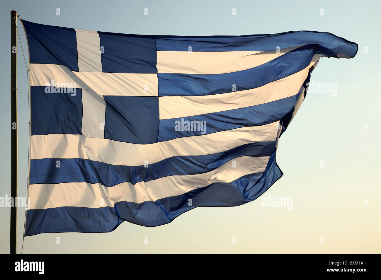 Greek national flag hi-res stock photography and images - Alamy