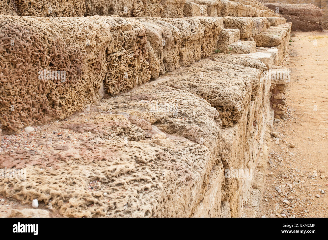 Israel, Caesarea. Roman ruins in Caesarea National Park, Caesarea Stock ...
