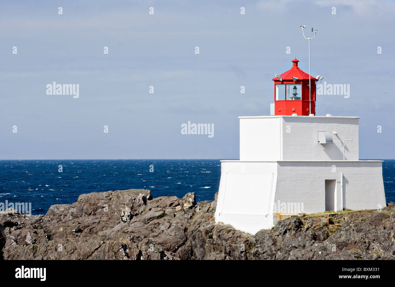 Amphitrite Lighthouse in ucluelet Stock Photo - Alamy