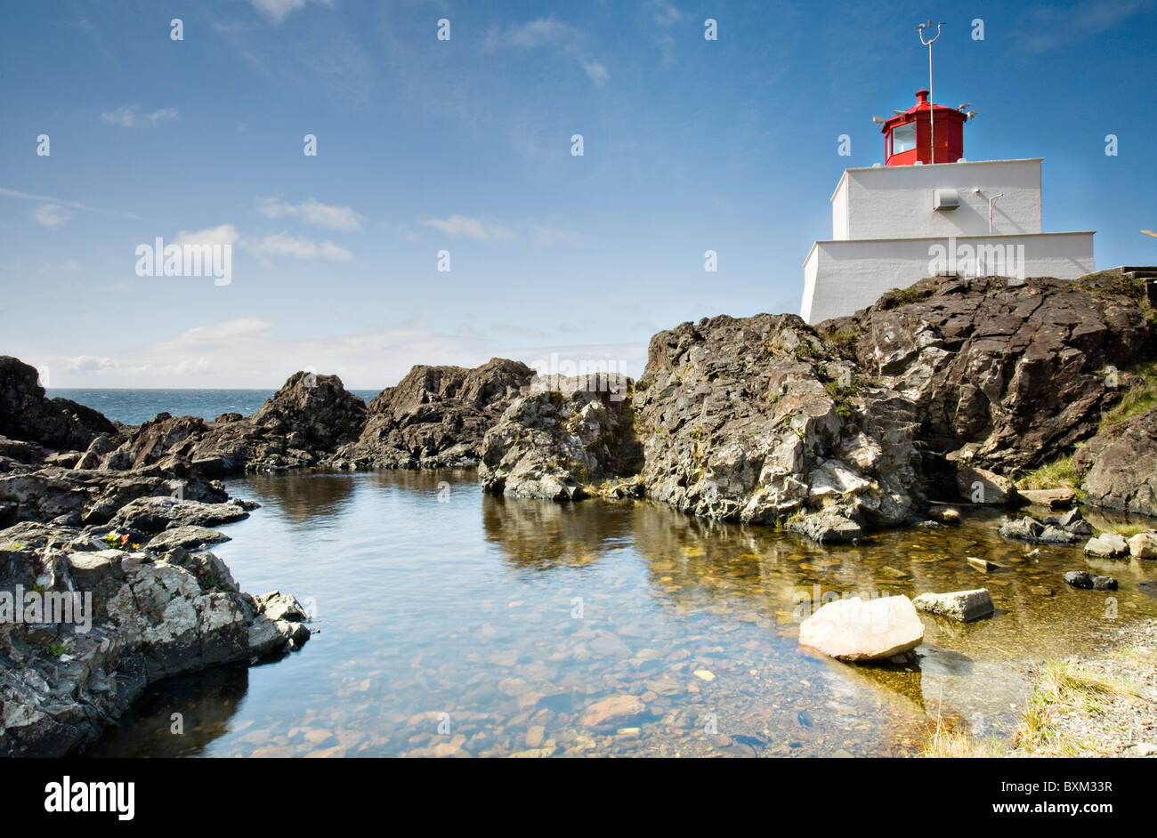 Amphitrite Lighthouse in ucluelet Stock Photo - Alamy