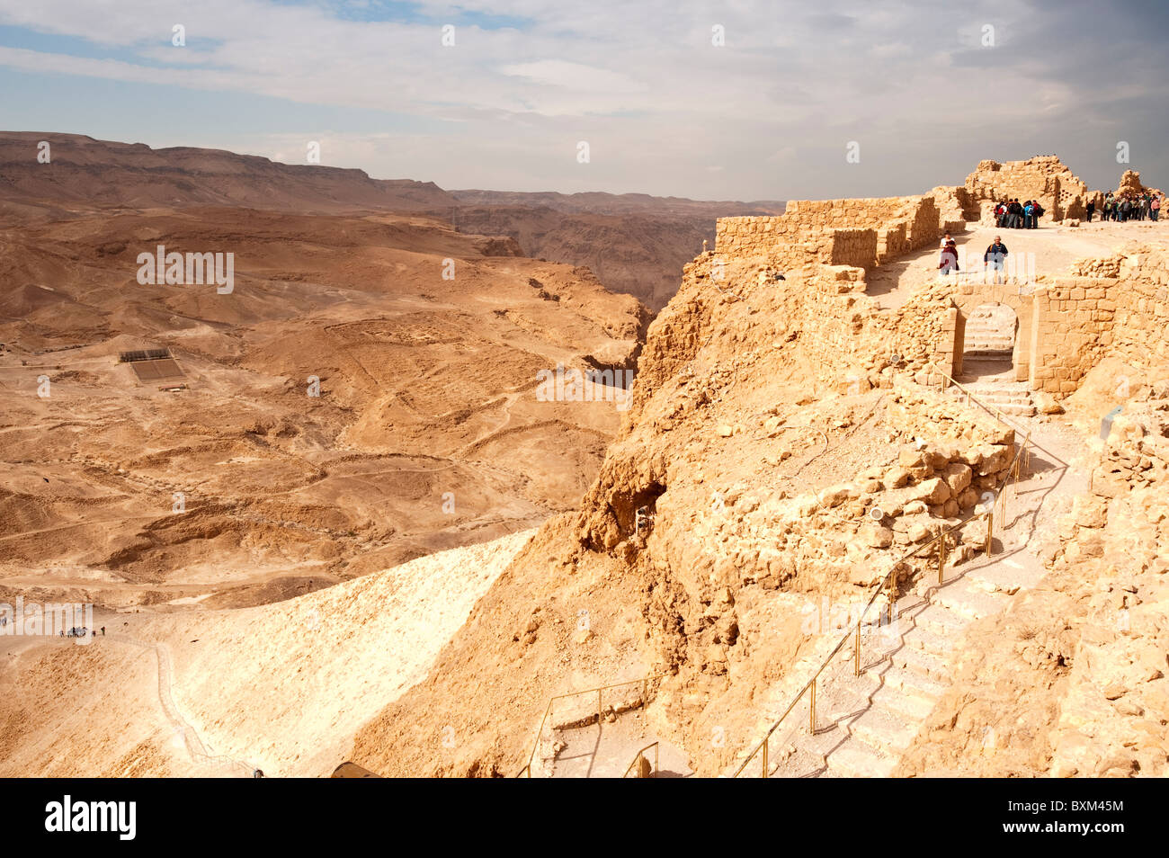 Israel, Masada. Ancient ruins of Masada Stock Photo - Alamy