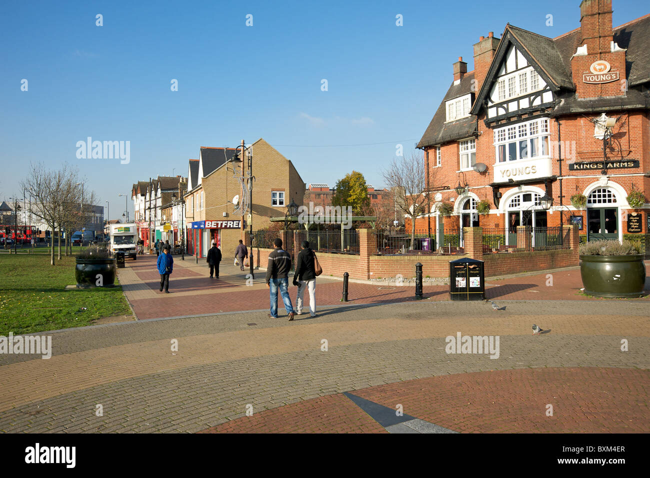 Mitcham town centre, London Borough of Merton, South London, England ...