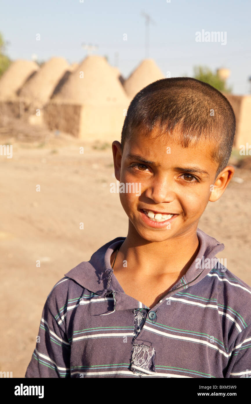 Beehive Houses in the Ruins of Harran in Sanliurfa, Turkey Stock Photo ...