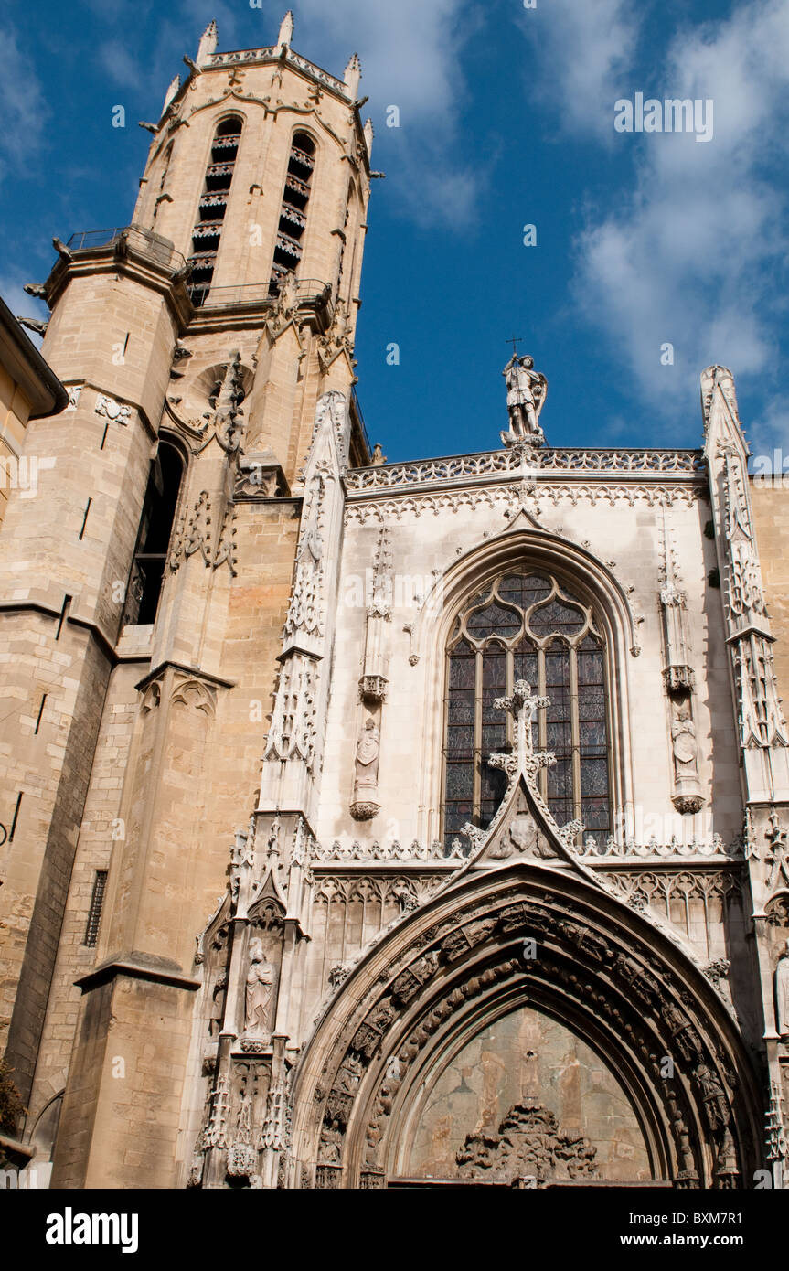 Cathedral St Sauveur, Aix En Provence, France Stock Photo - Alamy