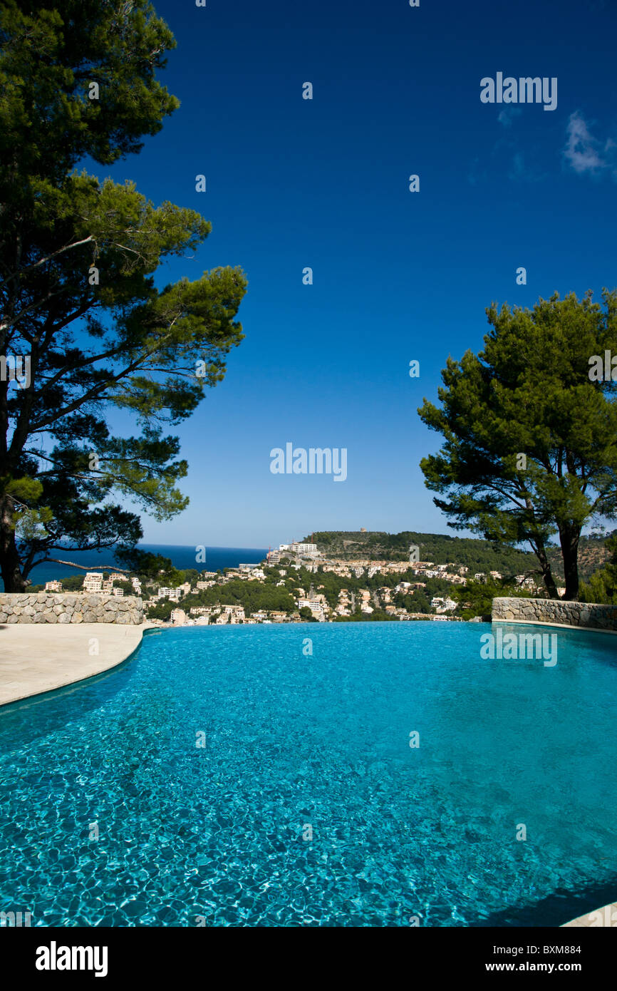 Swimming pool with a view Stock Photo - Alamy