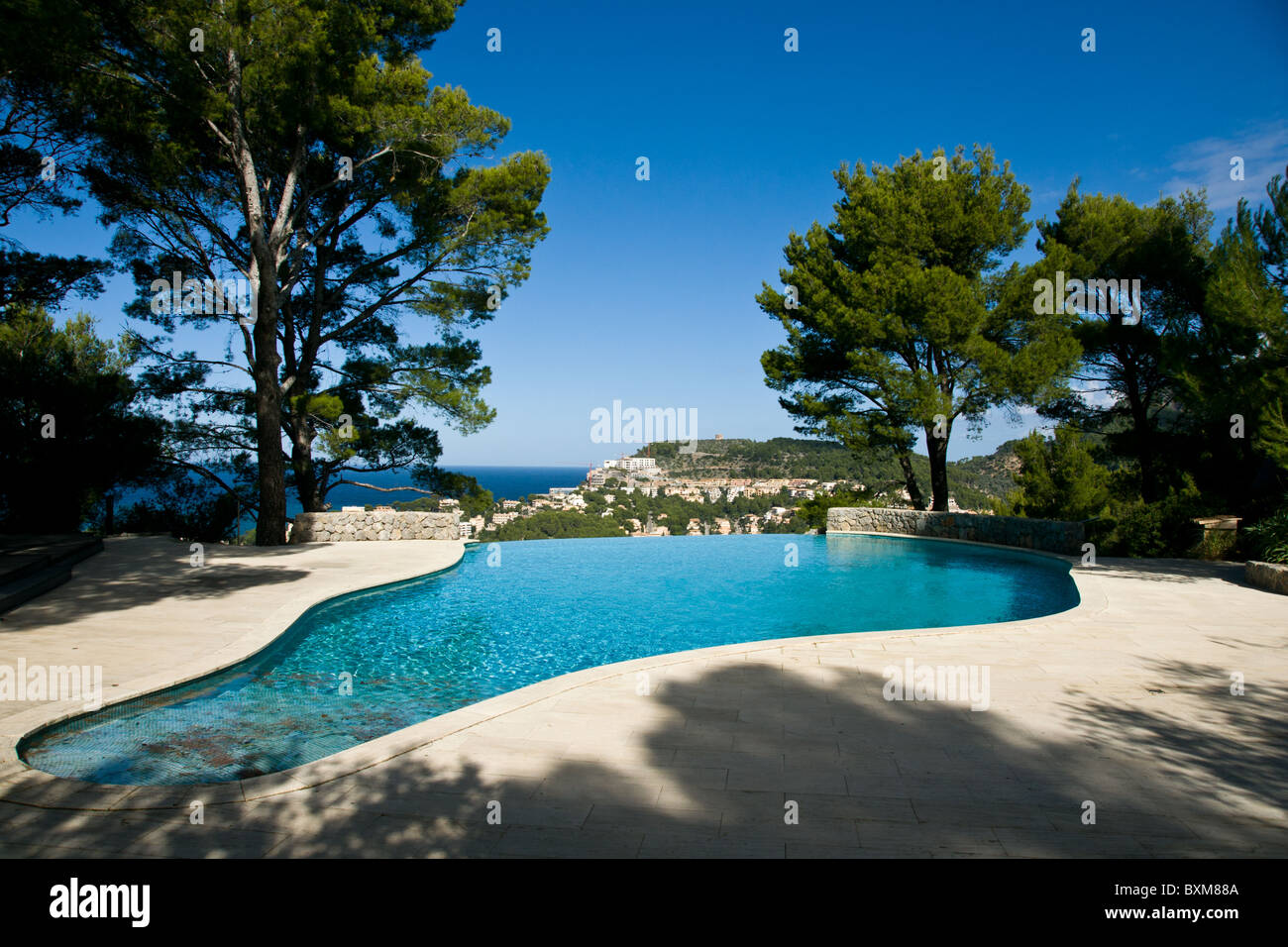 Swimming pool with a view Stock Photo - Alamy