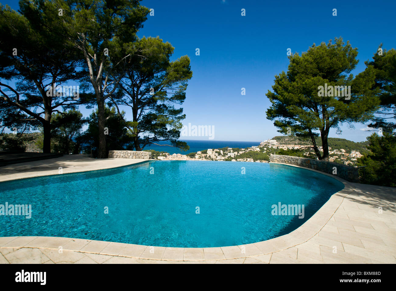 Swimming pool with a view Stock Photo - Alamy