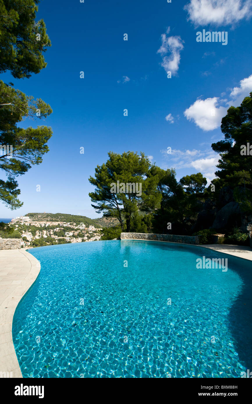 Swimming pool with a view Stock Photo - Alamy