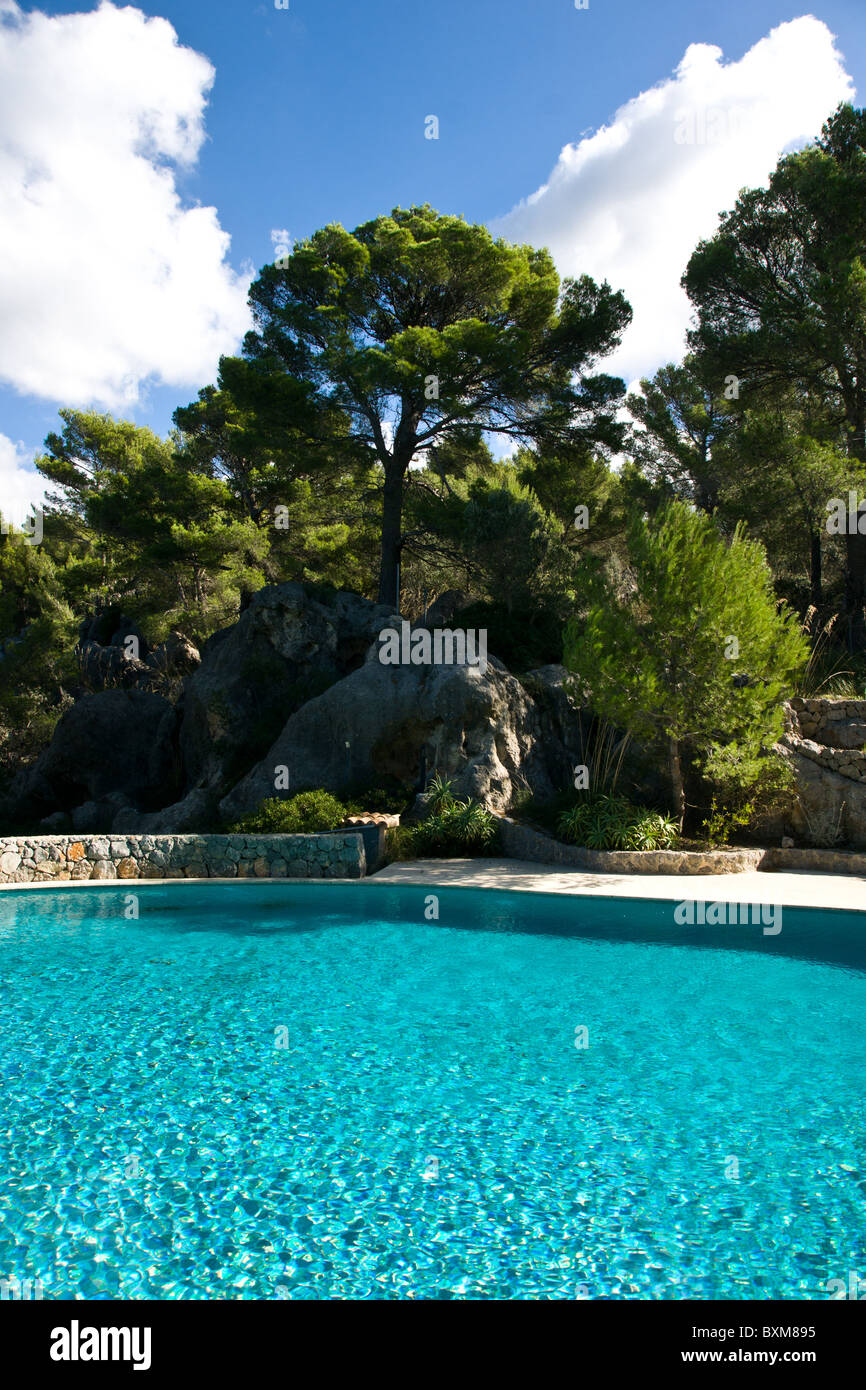 Swimming pool with a view Stock Photo - Alamy